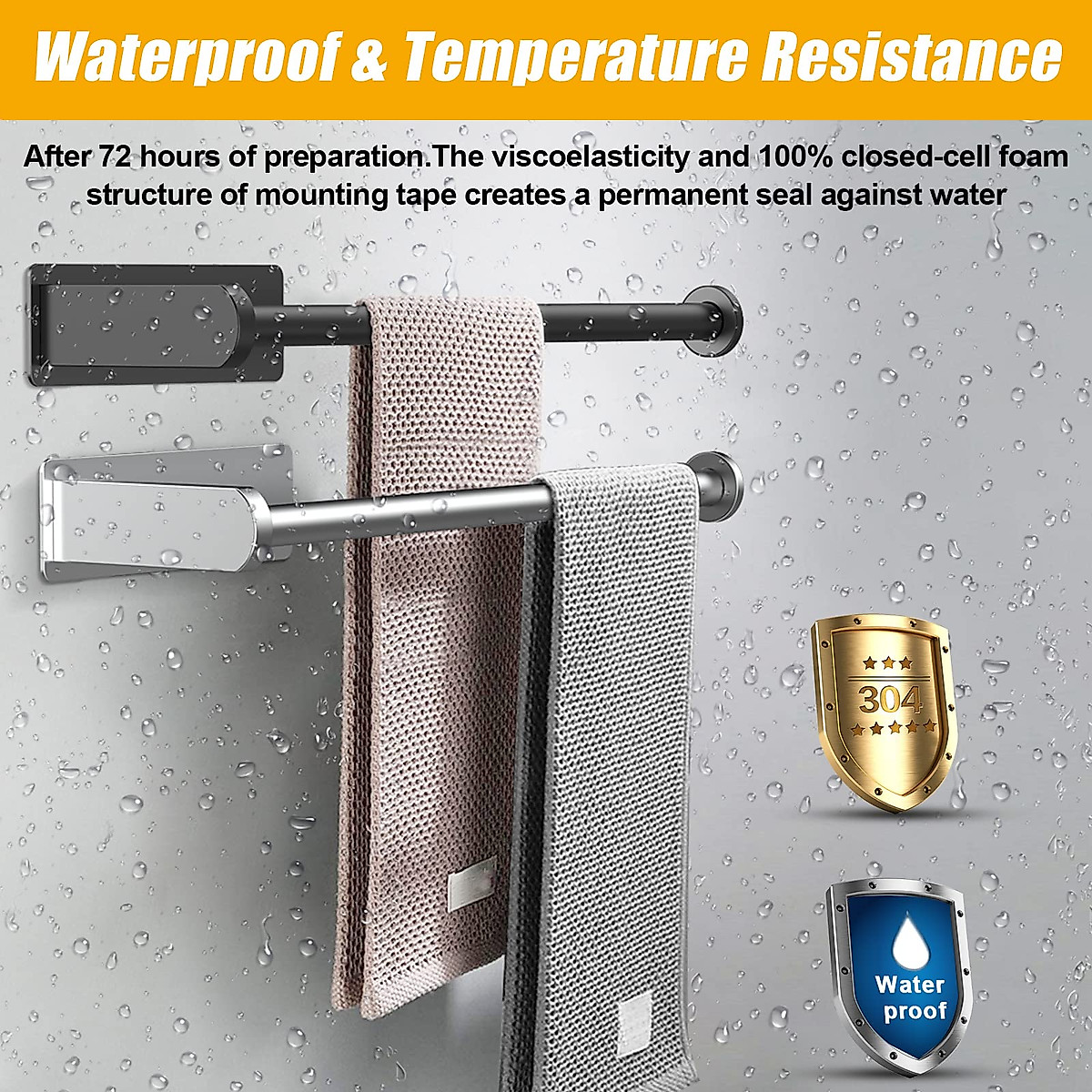 Ultimate Paper Towel Holder Upgrade - Adhesive or Wall Mounted, Durable and Load-Bearing for Kitchen, Bathroom, and RV - Space-Saving Paper Towel Rack