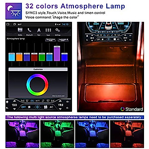Car Radio Stereo for Ford Fusion Mondeo 2013 to 2019 Android 10.0 T-Style Head Unit Navigation 12.1 Inch IPS Touchscreen Build in Wireless Carplay Bluetooth WiFi Support DSP Sirius (Manual)
