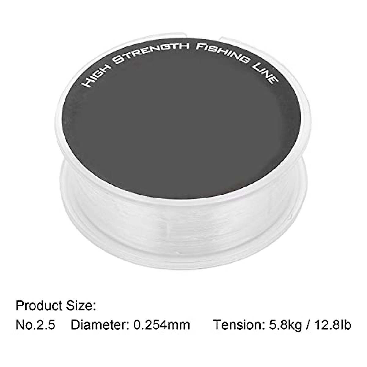 Velaurs Fishing Tackle, Lightweight Nylon Material Fishing Line Super Flexible Stretch Durable for Fishing(2.5)