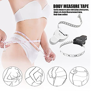 3PCS Tape Measure Body Measuring Tape 60inch (150cm), Retractable Measuring Tape for Body Measurement & Weight Loss, Accurate Body Tape Measure for Fitness, Tailor, Sewing, Handcrafts, Clothes