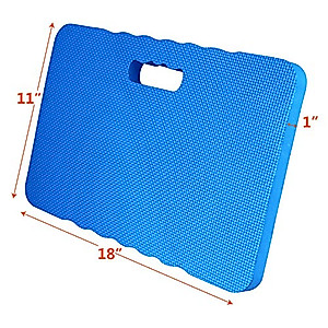 Gardzen 3 Pack Garden Kneeling Pad - for Gardening, Baby Bath, Yoga, Pilates, Exercise, 18"x11"x1", Blue