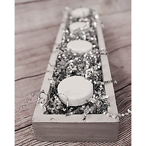 MagicWater Supply Crinkle Cut Paper Shred Filler (1 LB) for Gift Wrapping & Basket Filling - Silver Metallic