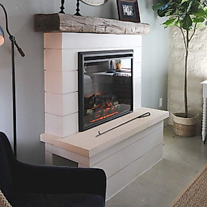 BBQMFG 30 Inch Long Fire Poker for Fire Pit and Fireplace, Outdoor fire Pit Poker Stick, Rust Resistant Black Finish, Minimalism Style…