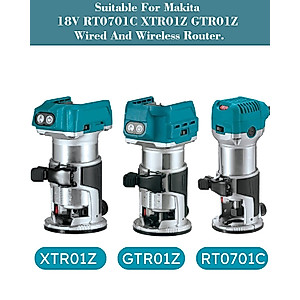 Track Saw Guide Rail Adapter for Makita/Festool Compatible with Router for Makita 18V RT0701C XTR01Z