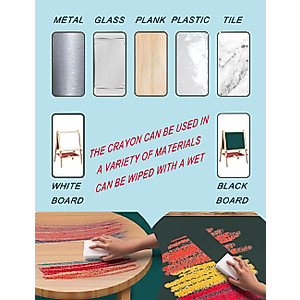 luckyrain Washable Crayons for Kids, 12 Colors Washable Toddler Crayons, Non-Toxic Baby Crayons, Coloring Art Supplies, Gift for Boys and Girls Back to School