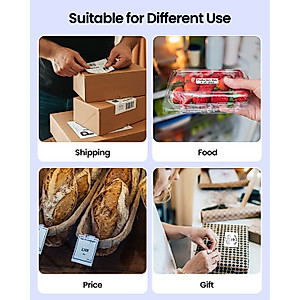 Phomemo Bluetooth Thermal Label Printer 4X6 - D520BT Wireless Shipping Label Printer Build-in Holder, Thermal Label Maker for Return Shipping Package, Compatible with Amazon, USPS, Shopify, Ebay