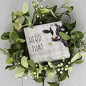 Simply Said, INC Small Talk Sign 5.25" Wood Block Plaque - Herd That