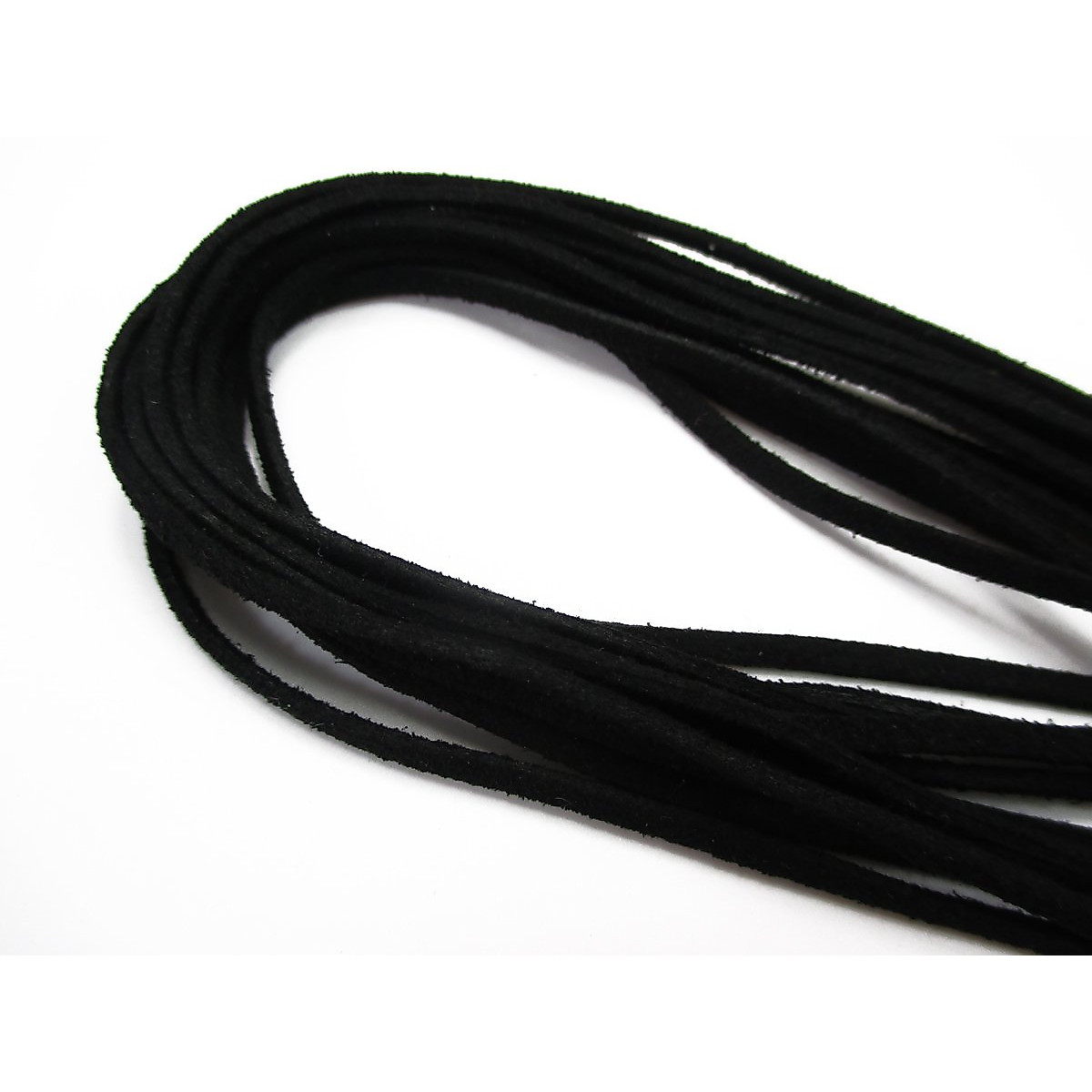 ALL in ONE 10pcs Faux Leather Suede Cord Necklace with Lobster Clasp Extended Chain (25", Black)