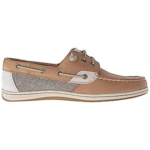 Sperry Womens Songfish Boat Shoe, Linen Oat, 9
