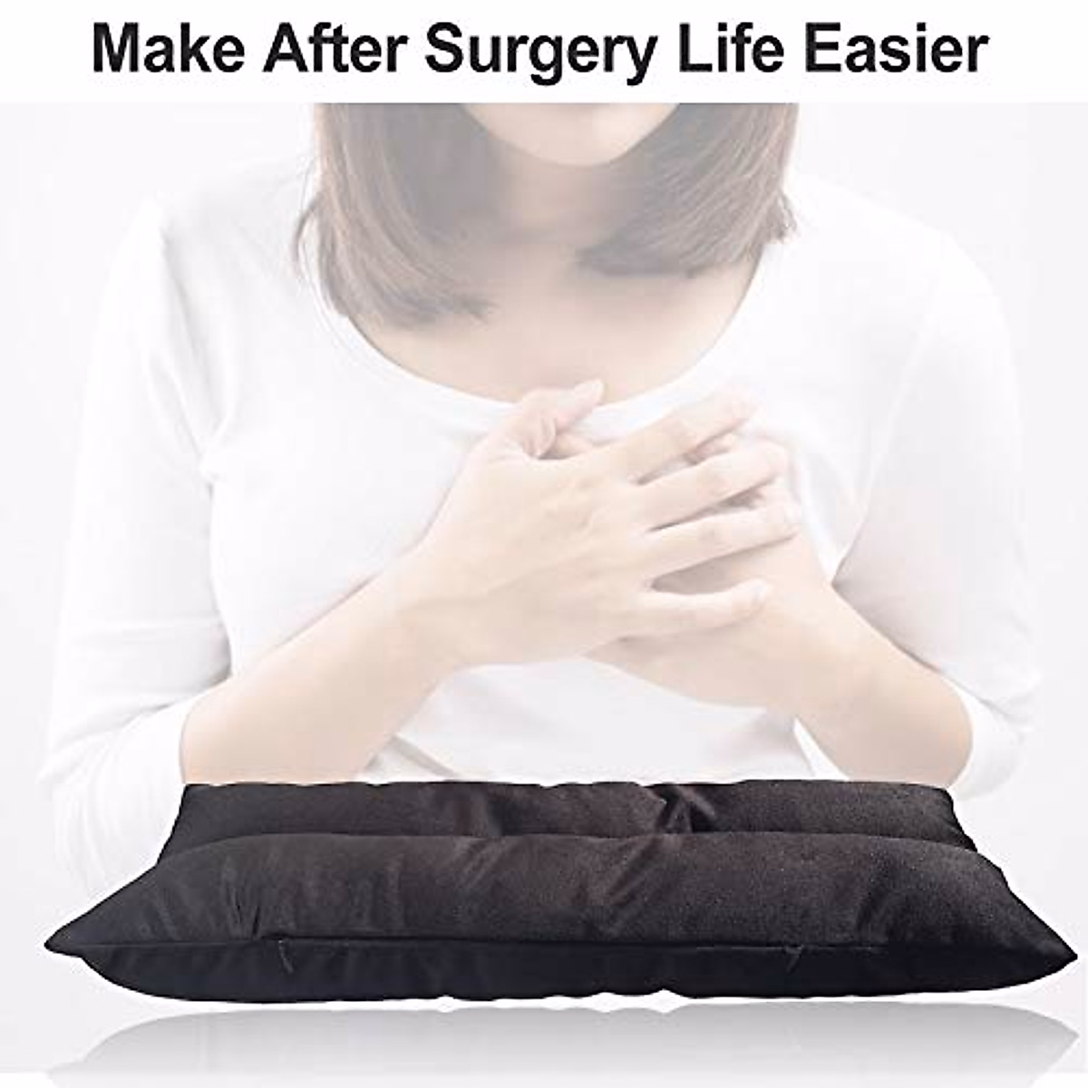 D. Cozy Mastectomy Pillow Breast Cancer Seatbelt Post Op Pillows Super Soft for Car Post Surgery Chemo Port Heart Recovery Gifts Patients Women Men