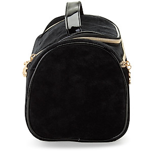 Juicy Couture Women's Cosmetics Bag - Hanging Travel Makeup and Toiletries Small Duffel Bag, Black