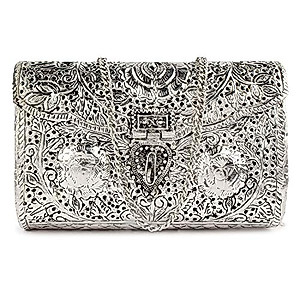 Stylish Vintage indian brass clutch purses antique Ethnic Handmade Women metal clutch Bag