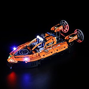 LIGHTAILING Light Set for Rescue Hovercraft Building Blocks Model - Led Light kit Compatible with Lego 42120(Not Include The Model)
