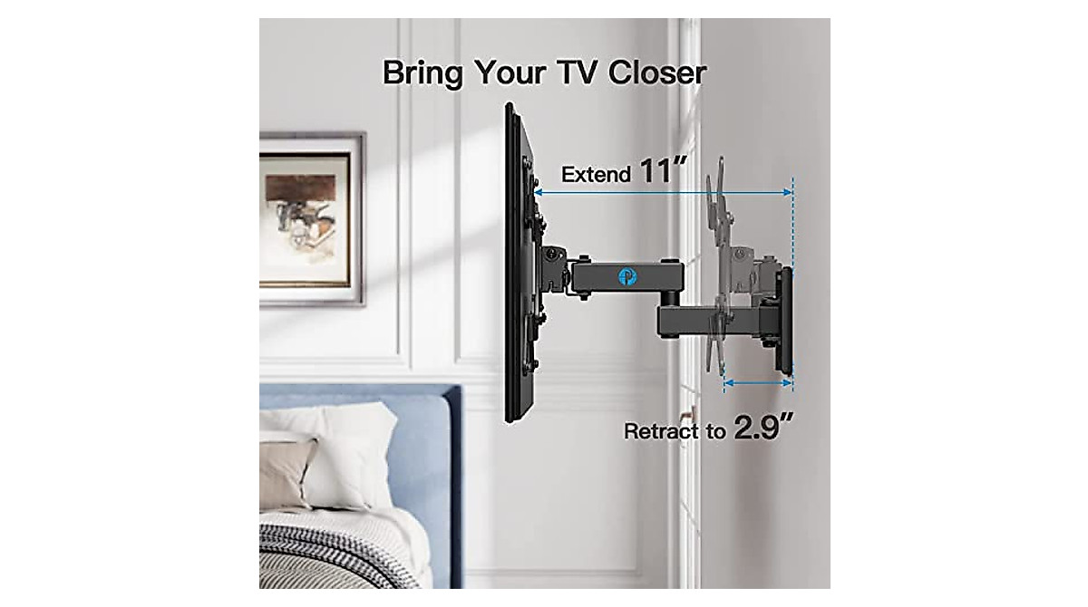Pipishell Full Motion TV Wall Mount for 13-42 Inch TVs