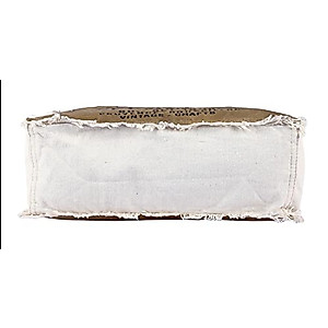 VINTAGE CRAFTS Bags Sel De Mer Upcycled Canvas Hand Bag Upcycled Canvas & Cowhide Tote Bag Radiant Leather Bag