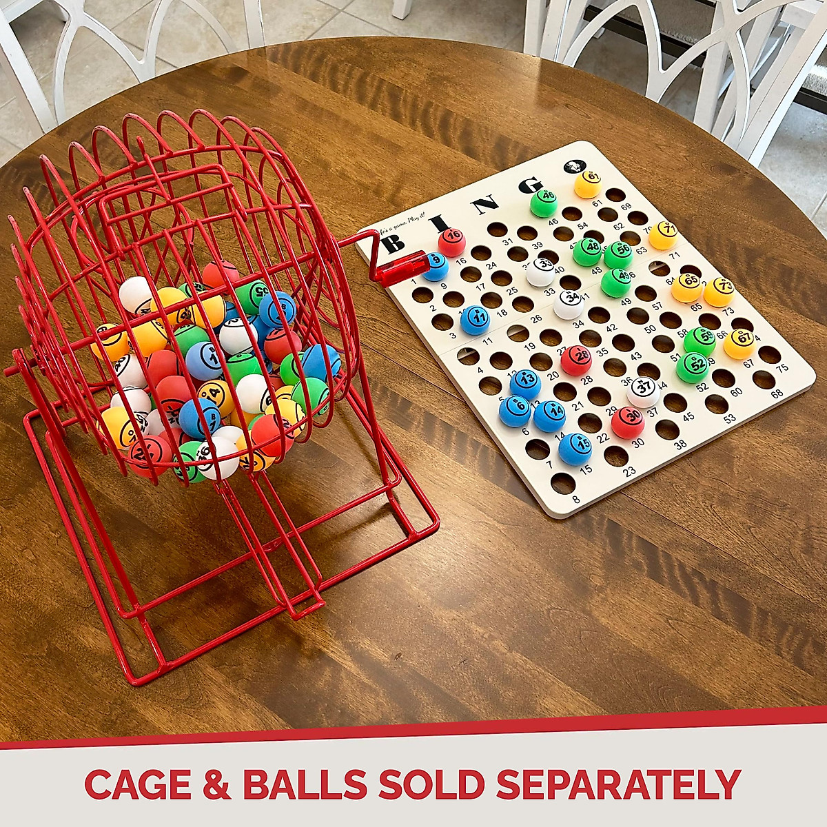 MR CHIPS Professional Bingo Game Master Board for Ping Pong Balls