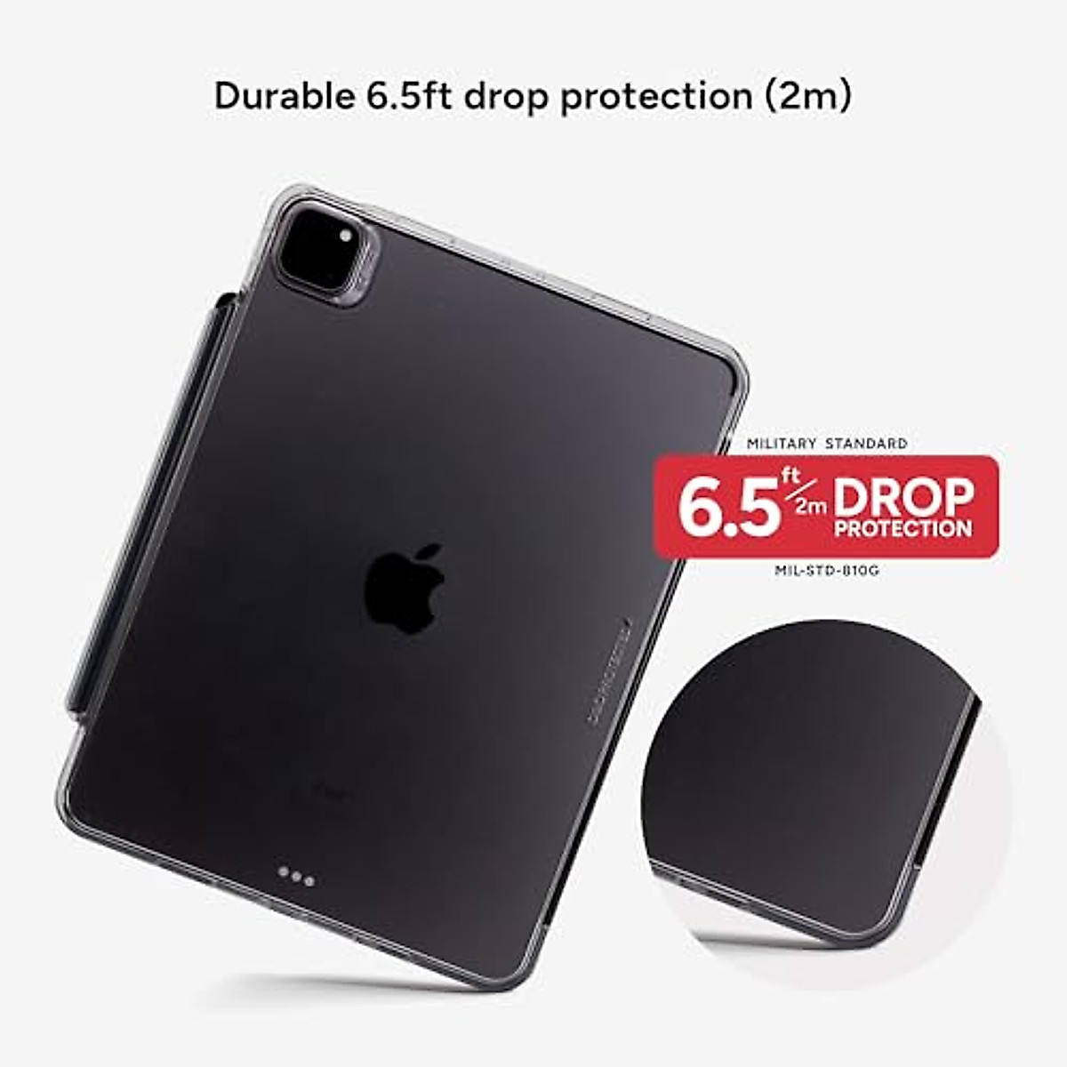 ZAGG Gear4 Crystal Palace Case for Apple iPad Pro 11 inch (4th/3rd/2nd/1st Gen)- Crystal Clear Impact Protection - Shockproof D3O 6.5ft Drop Protection