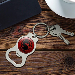GRAPHICS & MORE Mortal Kombat Symbol Keychain with Bottle Cap Opener