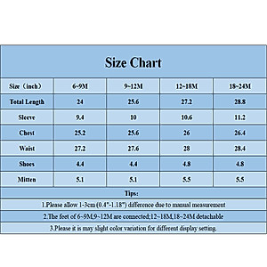 Tengoait Infant Baby Hooded Snowsuit Infant Boys Girls Warm Zipline Winter Jacket Cute One Piece Footie Outwear with Gloves Outfit Black for 12-18 Months (M1)