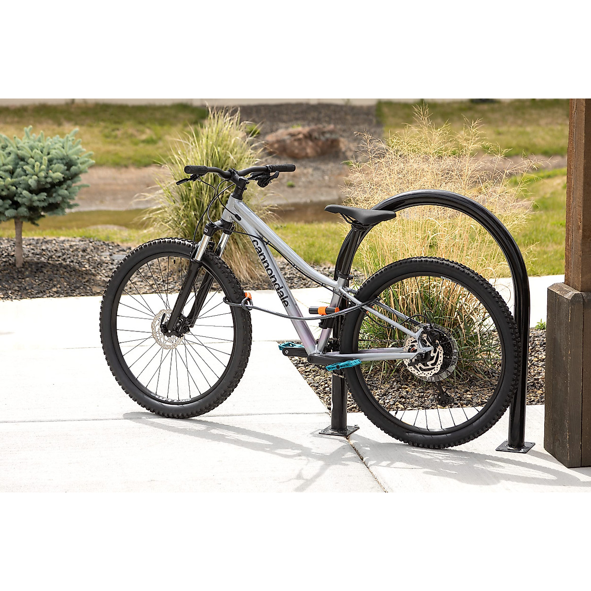 Outdoorzio Bike Lock with Cable - U Bike Lock Heavy Duty Anti Theft - Weather-Resistant, Pick-Resistant - 3 Keys Bicycle Lock with U Lock Mount - Scooter Lock, Ebike Lock - Fits Most Bikes