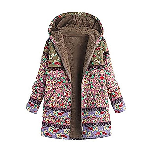 LISTHA Womens Long Sleeve Lounge Spring Jackets Long Comfy Graphic Blouse Cotton Comfy with Cap Wrap Jackets, 06-pink, XX-Large