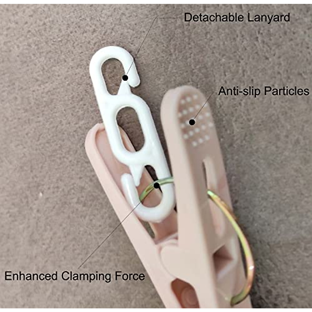 Fineget Folding Travel Shirt Socks Clothes Hangers with Clips Foldable Plastic Shorts Skirt Pants Suit Hangers Non Slip Closet Blue Drying Rack Displays (2 Pack Pink)