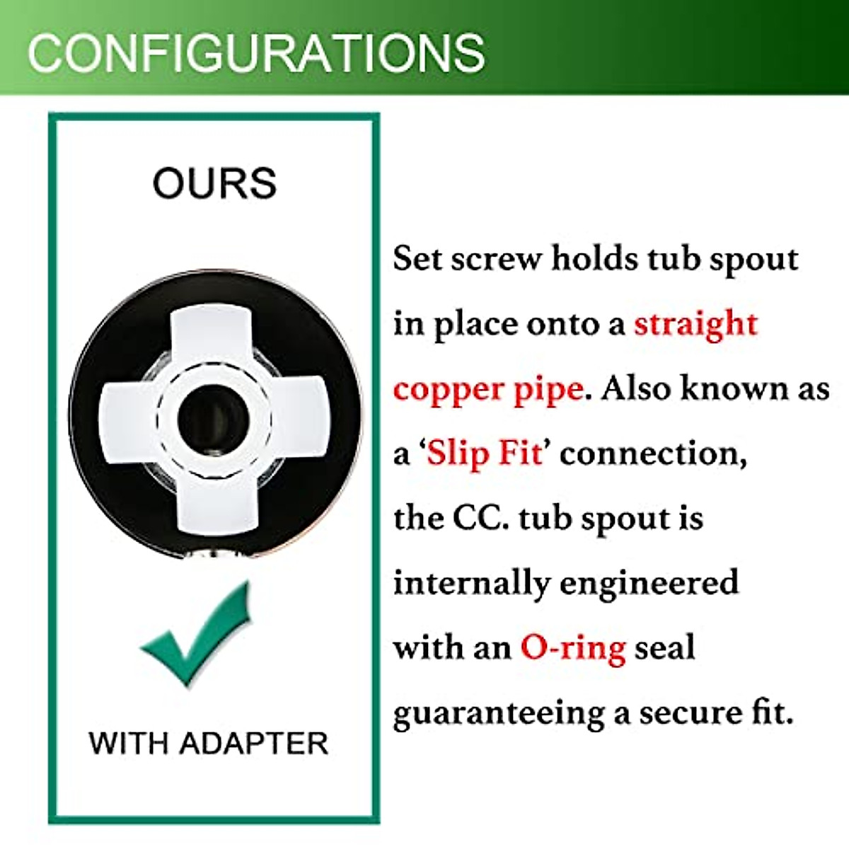 Bathtub Faucets Bath Tub Tube Spout Spicket Slip FIT Wall Mount Bathroom Faucet with Pull Up Diverter Matte Black