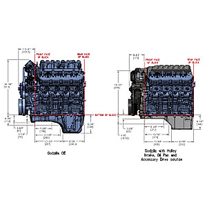 Holley 20-300 Base Front Accessory System - High Mount - Natural Cast Finish