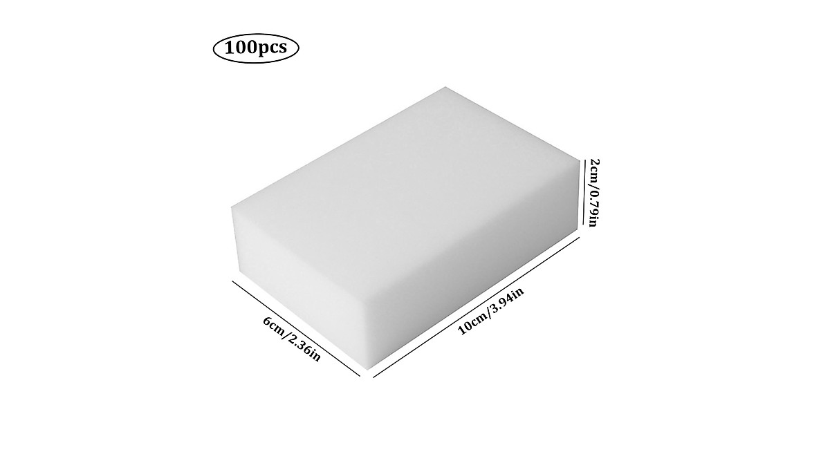 100PCS Magic Eraser Sponge for Effortless Cleaning