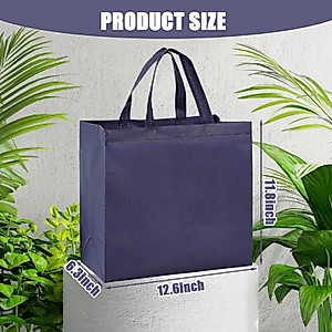 50Pcs Reusable Non Woven Shopping Bags Reusable Totes Foldable Bag Bulk with Handles Large Reusable Shopping Bags for Boutiques