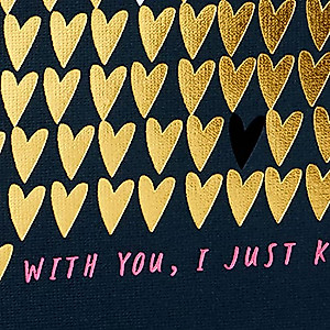 Hallmark Signature Anniversary Card, Love Card for Significant Other (Gold Foil Hearts)