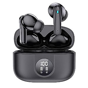 HomeSpot True Wireless Earbuds, Active Noise Cancellation Bluetooth 5.3 TWS with 4 ENC mic, Charging Case with Battery Level Indication, Low Latency 30 Hrs Playback time
