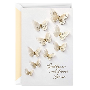Hallmark Sympathy Card (Let There Be Memories) (5RZB2134) & Signature Sympathy Card (Butterflies)