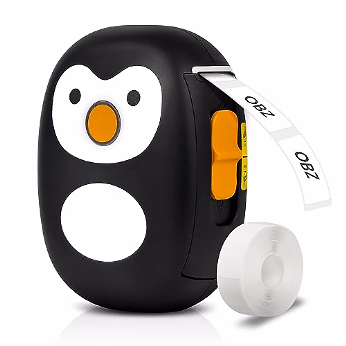 Bluetooth Label Maker Machine with Tape, Portable Bluetooth Label Printer, Thermal Mini Label Printer, Multiple Templates Inkless for Phone Pad Office Organization Home Kitchen Storage-Black