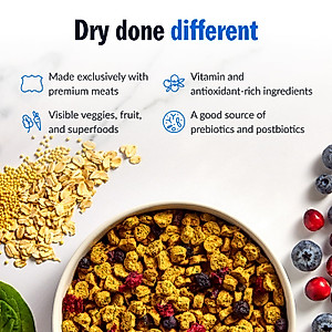 PetPlate FreshBaked Dry Dog Food Grain-Inclusive, Gently Baked and Air-Dried Human Grade Dog Food, Vet Designed and Formulated with Prebiotics and Postbiotics, No Fillers or by-Products, 2lbs (Beef)