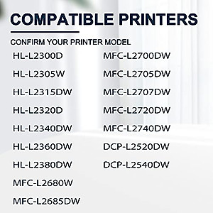 Van Enterprises High Yield 2 Pack Black TN630 TN-630 Compatible Toner Cartridge Replacement for Brother HL-L2300D L2340DW L2380DW MFC-L2680W L2707DW L2720DW L2740DW DCP-L2520DW Printer Ink