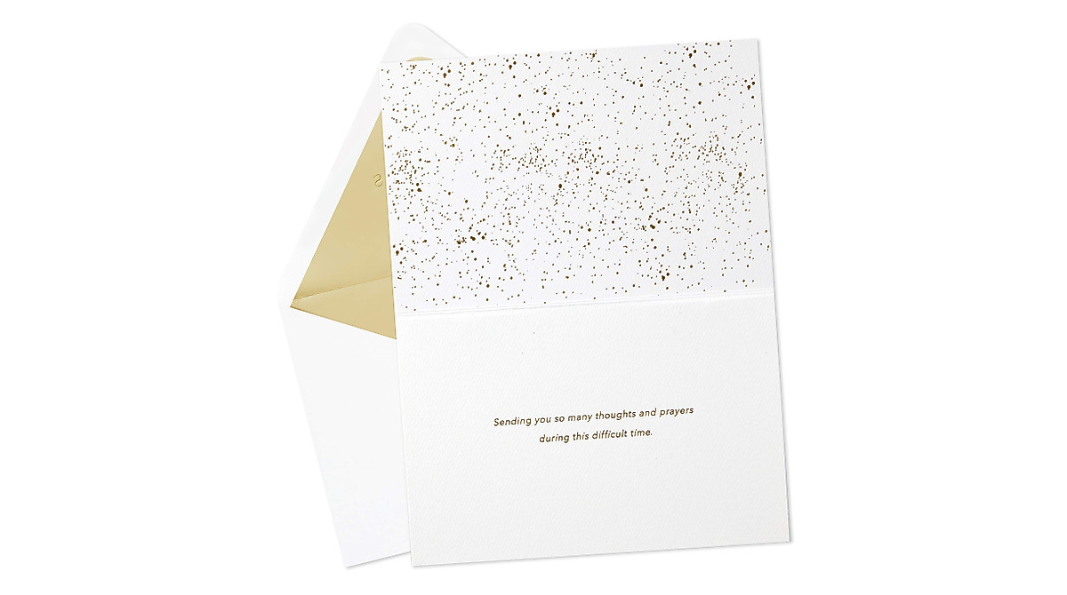Hallmark Signature Sympathy Card: Many Thoughts & Prayers