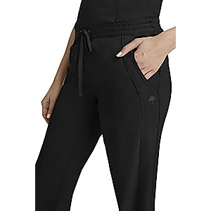 Healing Hands Scrub Pants for Women 2 Pocket Elastic Back Drawstring Pant Purple Label 9095 Taylor Black M