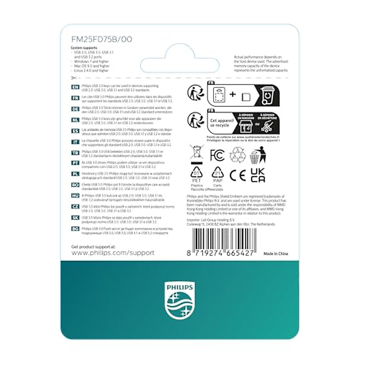 PHILIPS 128GB Snow USB 3.0