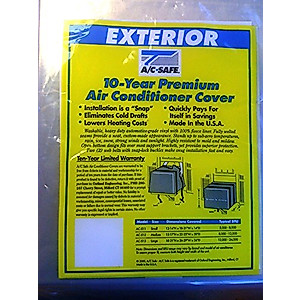 AC-Safe Large C Safe Exterior Cover Window Air Conditioners, Neutral