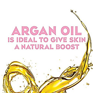 OGX Radiant Glow + Argan Oil of Morocco Extra Hydrating Body Wash for Dry Skin, Moisturizing Gel Body Cleanser for Silky Soft Skin, Paraben-Free, Sulfate-Free Surfactants, 19.5 fl oz