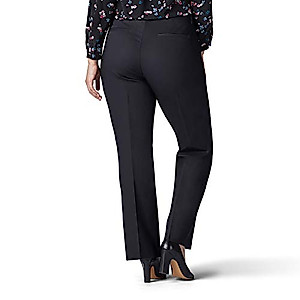 Lee Women's Plus Size Ultra Lux Comfort with Flex Motion Trouser Pant Black 20W Medium, 20