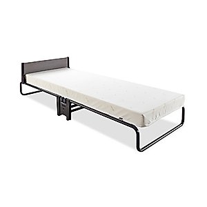 Jay-Be Inspire Folding Bed with Memory e-Fibre Mattress and Headboard, Regular, Black