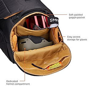 Thule RoundTrip 80L Duffel - Storage compartments to organize and protect gear - Boot bag for ski and snowboard travel - Soft pocket for goggles and helmet - Dry bag included