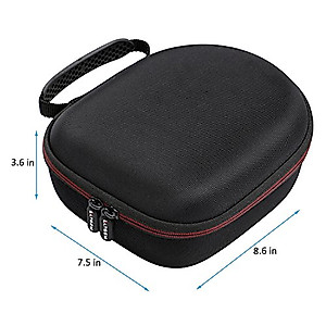 LTGEM Headphone Case for Sennheiser HD 599 SE / 560 S / 660 S / 600 / 450SE / 350BT Wireless Headphones(Black+Black)