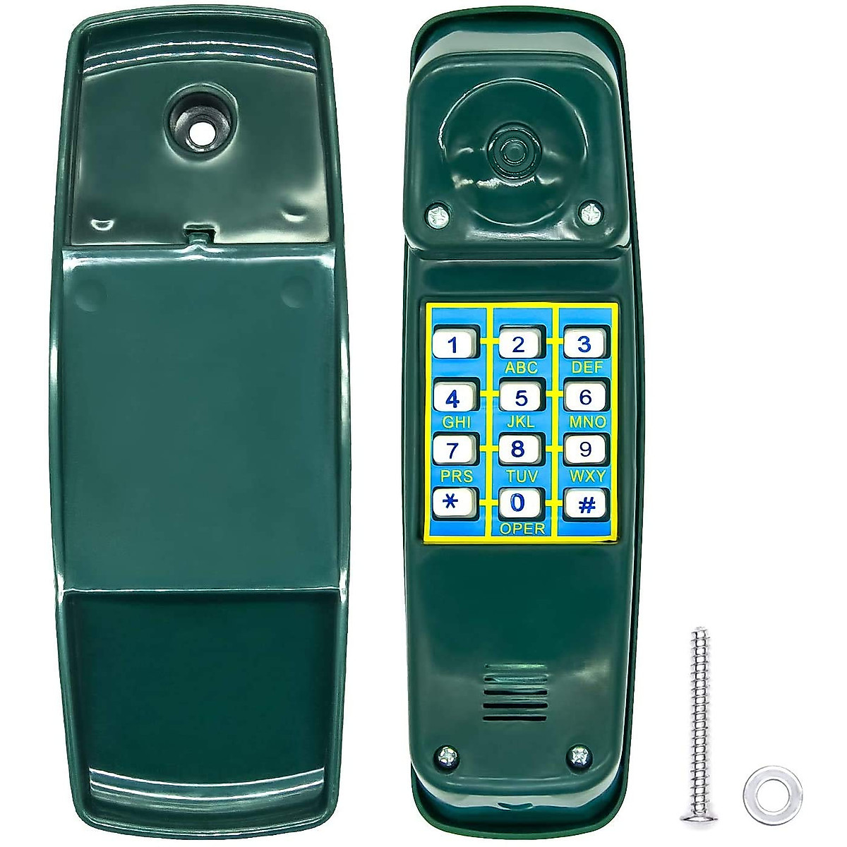 HAPPYPIE Toy Phone for Kids Swing Set Phone Pretend Phones and Learning Education Phone Plastic Telephone Creative Children Play Phone for Toddlers Baby Cell Phone Playhouse Phone (Green)