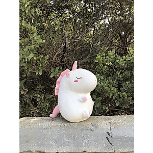 Plushland Soft Plush Unicorn Pillow Stuffed Animal Hugging White Throw Pillow Cushion Toy for Kids Teens Adult Gift Birthday, Valentine, Christmas (Unicorn)