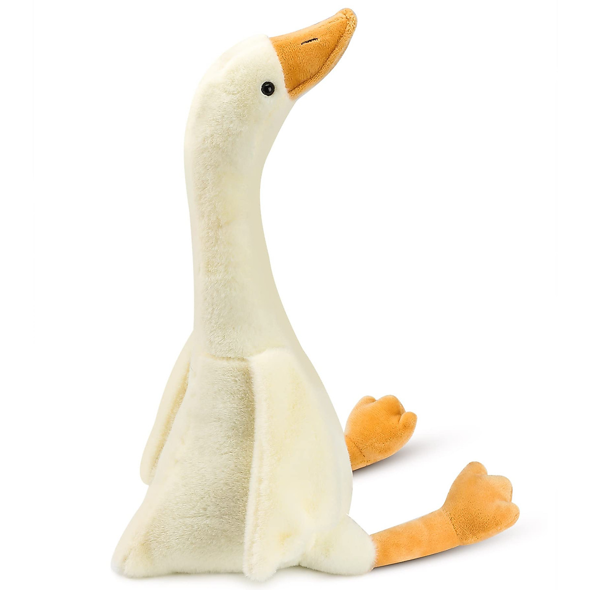 19.7" Swan Stuffed Animal, Soft Smooth Goose Plush Stuff Toy Gifts for Child Boys Girls (White)