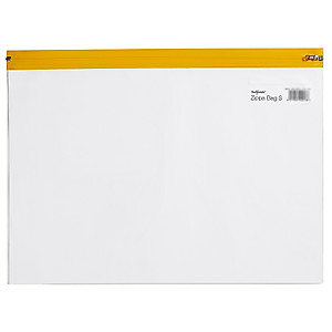 Snopake A3 480x350mm Zippa Bag 'S' with Zip Strips - Transparent/Assorted (Pack of 5)