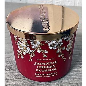 Bath and Body Works Japanese Cherry Blossom 3-Wick Candle 14.5 Ounce